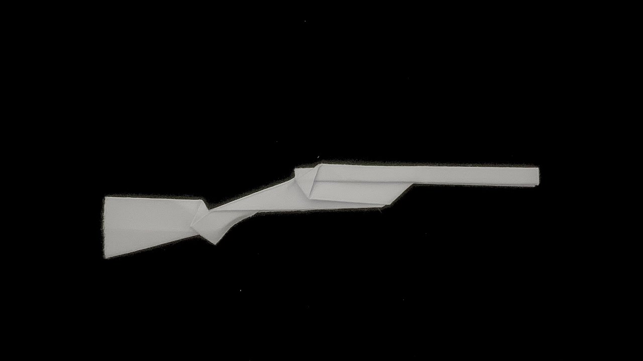 origami double barrel shotgun - YouTube