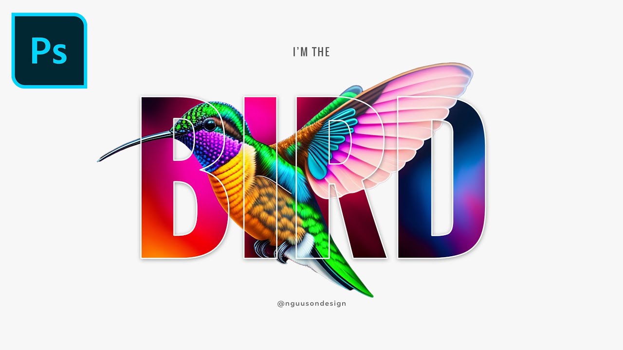 Typography Poster Design in Photoshop I Masking Effect I Photoshop ...