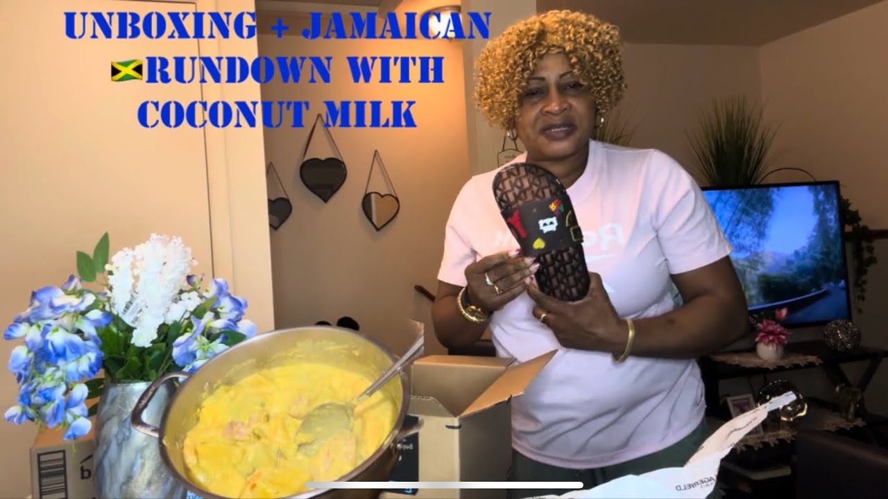 Unboxing + Jamaican rundown with Coconut milk. - YouTube