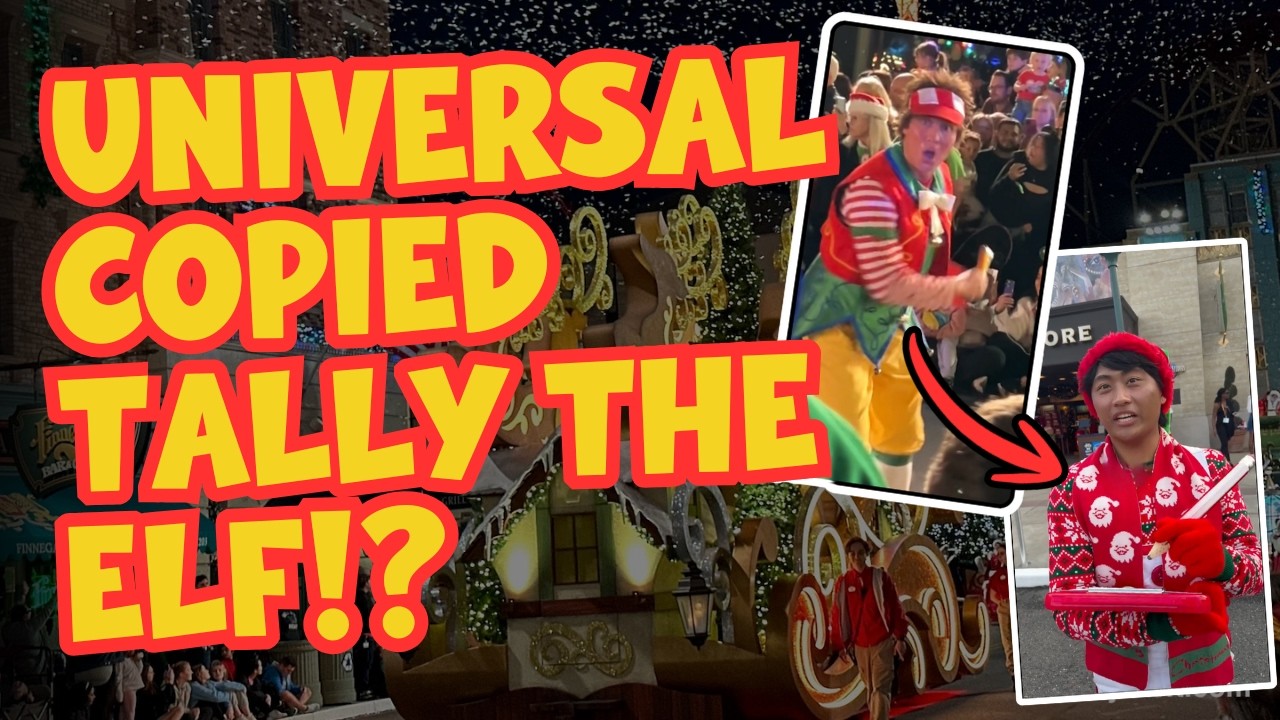 Did Universal Just Copy Disney’s Viral “Tally the Elf”? - YouTube