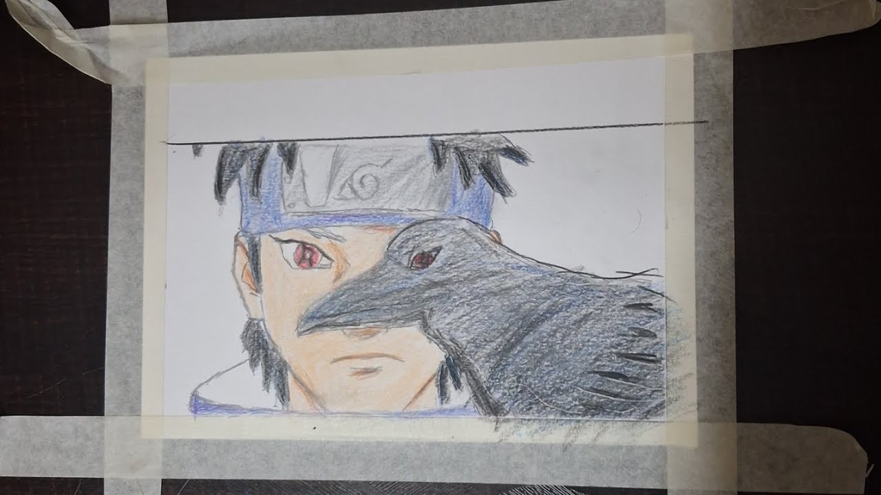 🔥 Drawing Shisui Uchiha | Step-by-Step Anime Art (Outline + Coloring ...