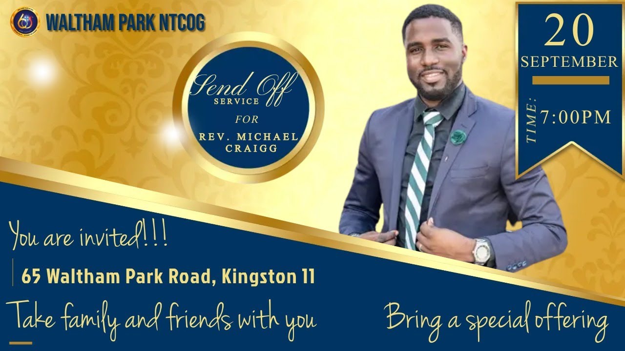 Send Off Service for Rev. Michael Craigg || Wednesday, September 20 ...
