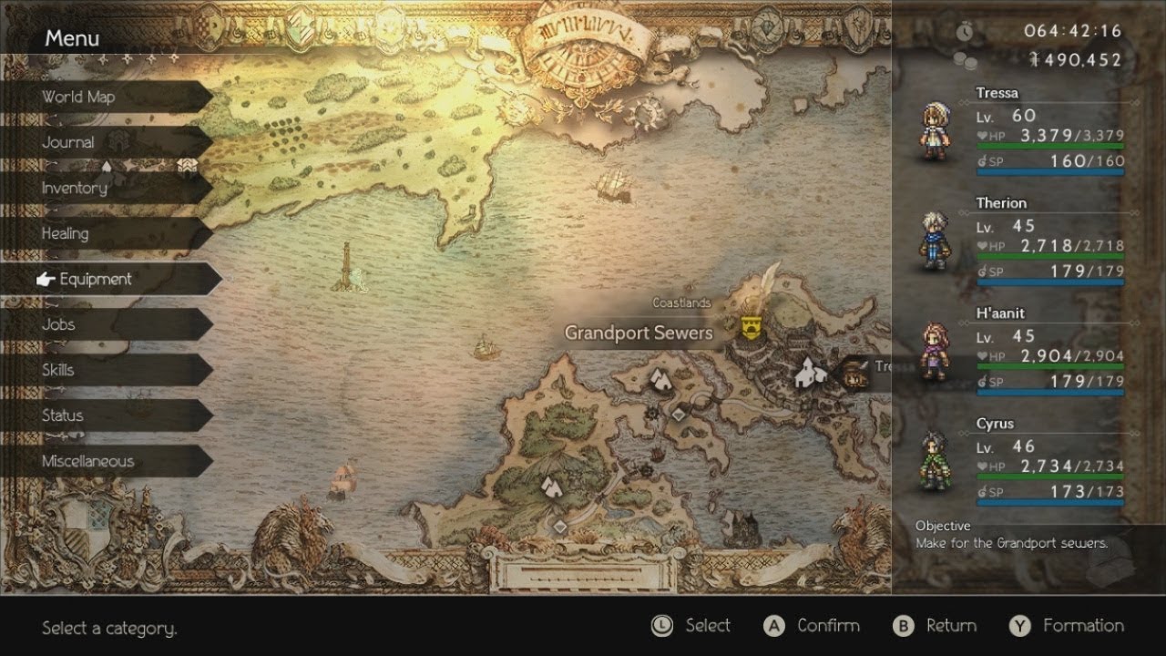 Octopath Traveler - Tressa's Ch. 4-6 - FINAL BOSS: The Thorny Rose ...