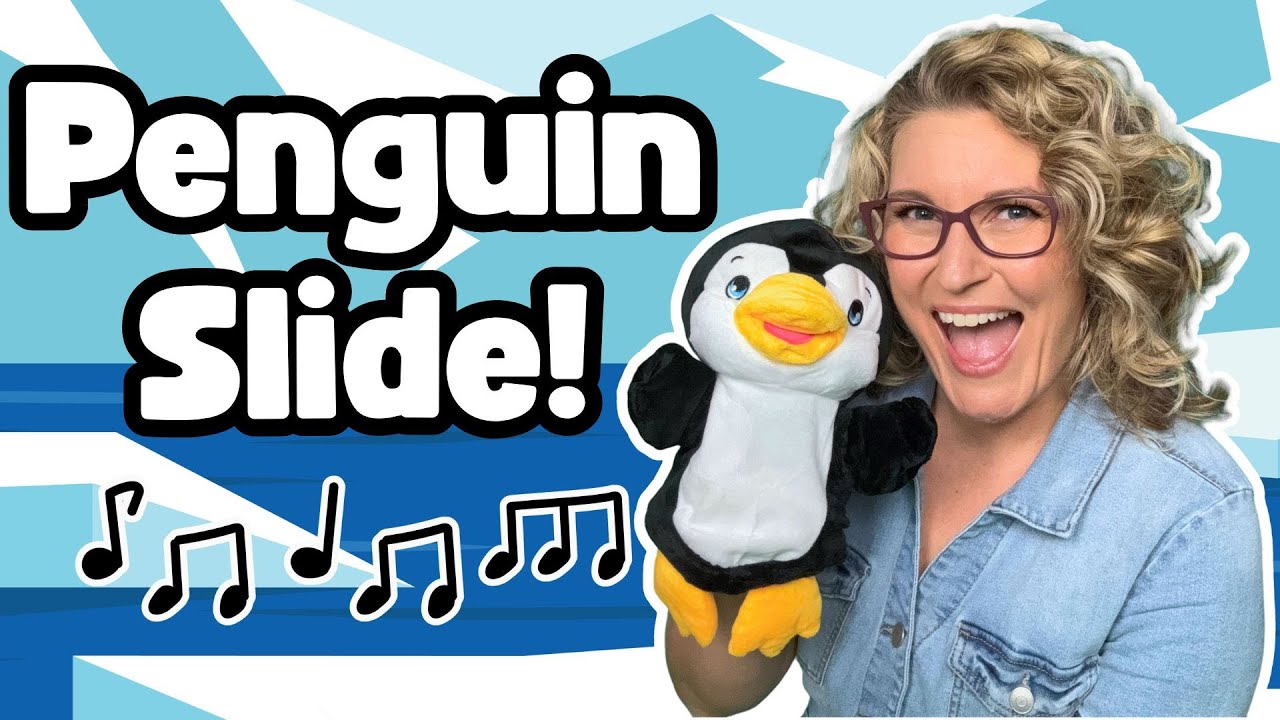 Penguin Slide | Preschool Winter Movement Song 🐧 🎶 - YouTube