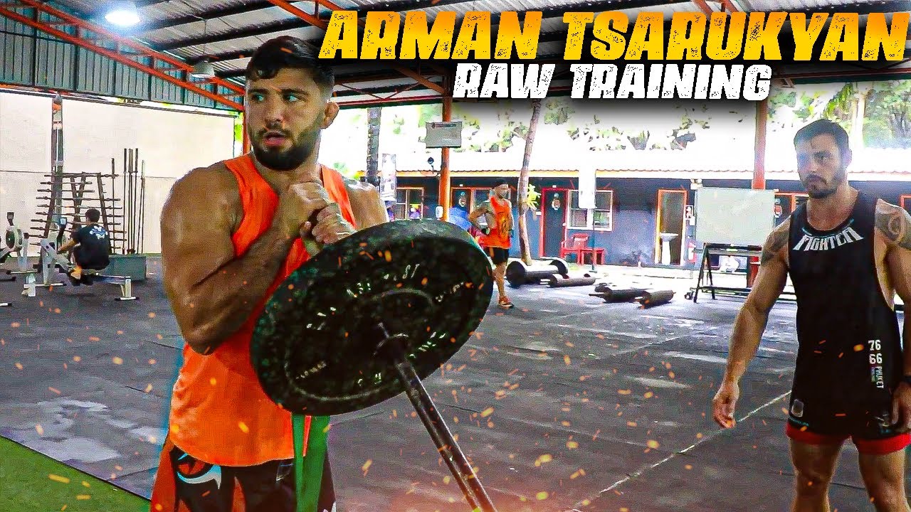 Arman Tsarukyan RAW TRAINING (Tiger Muay Thai) - YouTube