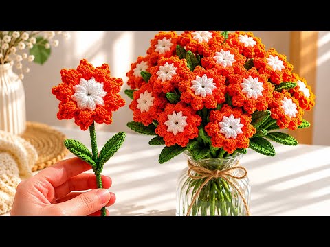 🌼🌼“Crochet Flower Bouquet 🌸 Handmade”“El emeği çiçek buketi 🌸🧶”