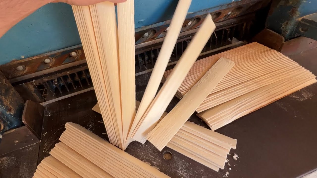 Paper Cutting Machine in Wood Industry - YouTube