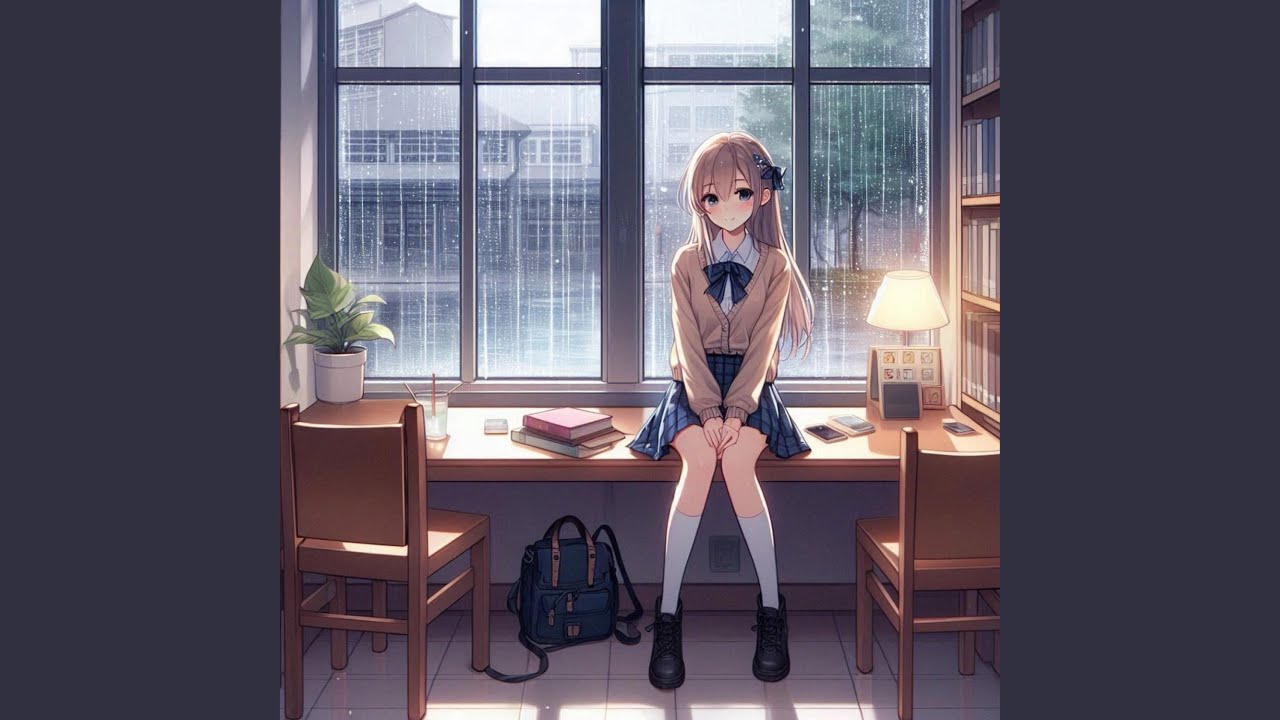 Library on a rainy day - YouTube