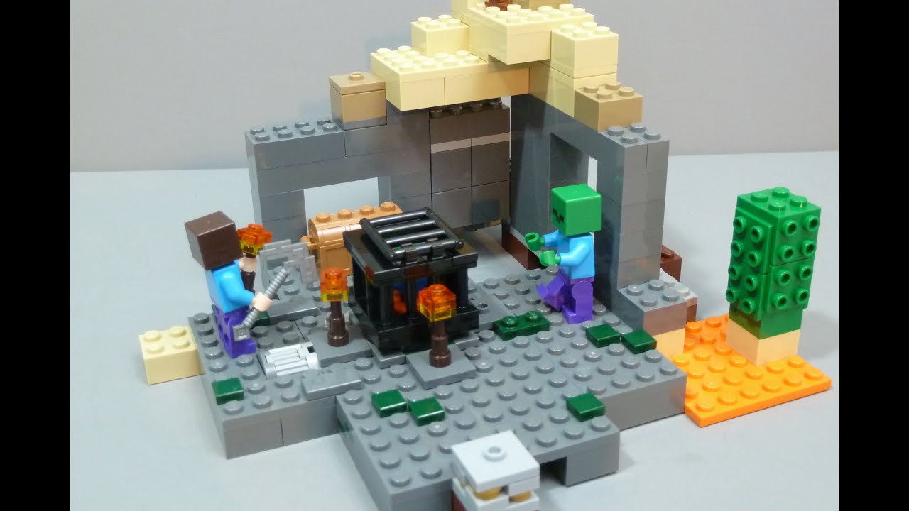 LEGO Minecraft 21119 The Dungeon review - YouTube