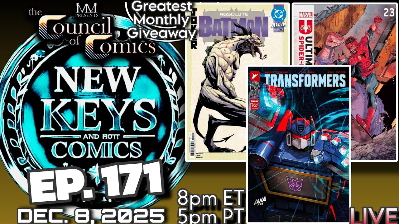 NEW KEYS & HOT COMICS! LIVE Podcast ep.171 Dec. 8, 2025 #comicbooks # ...