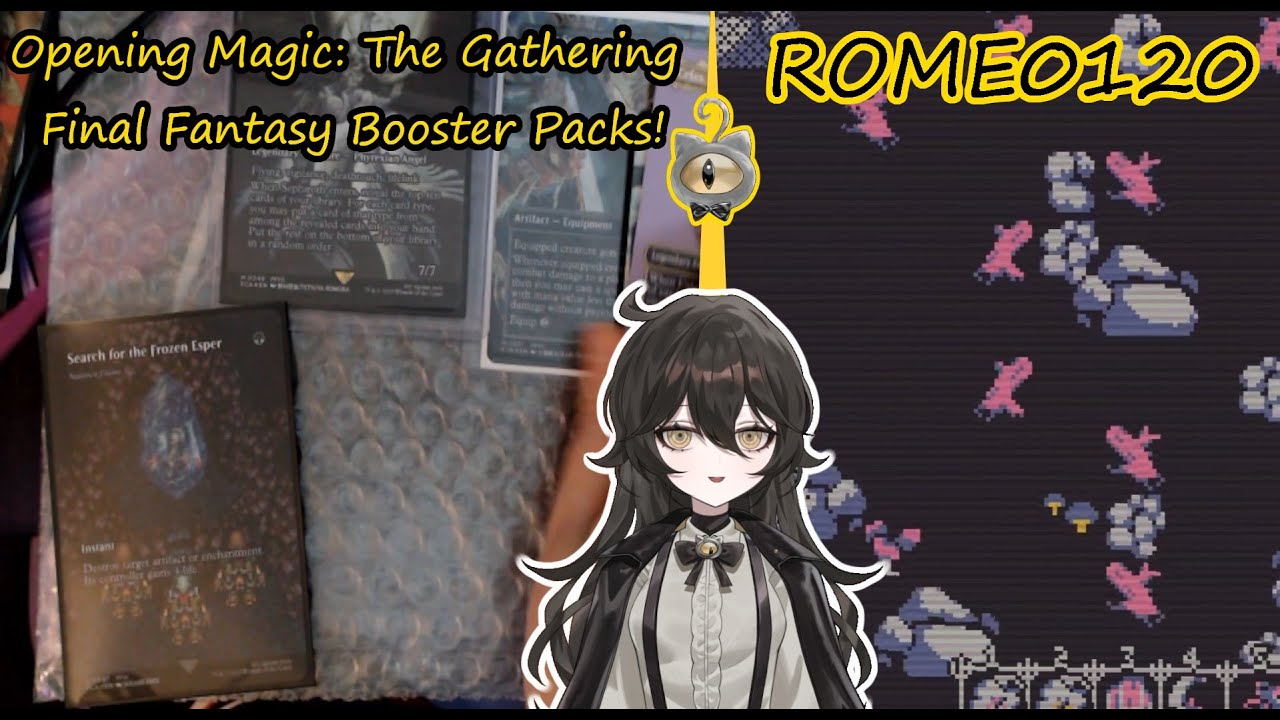 【TCG Card Opening + ROME0120】Let's Open more MTG Final Fantasy Booster ...