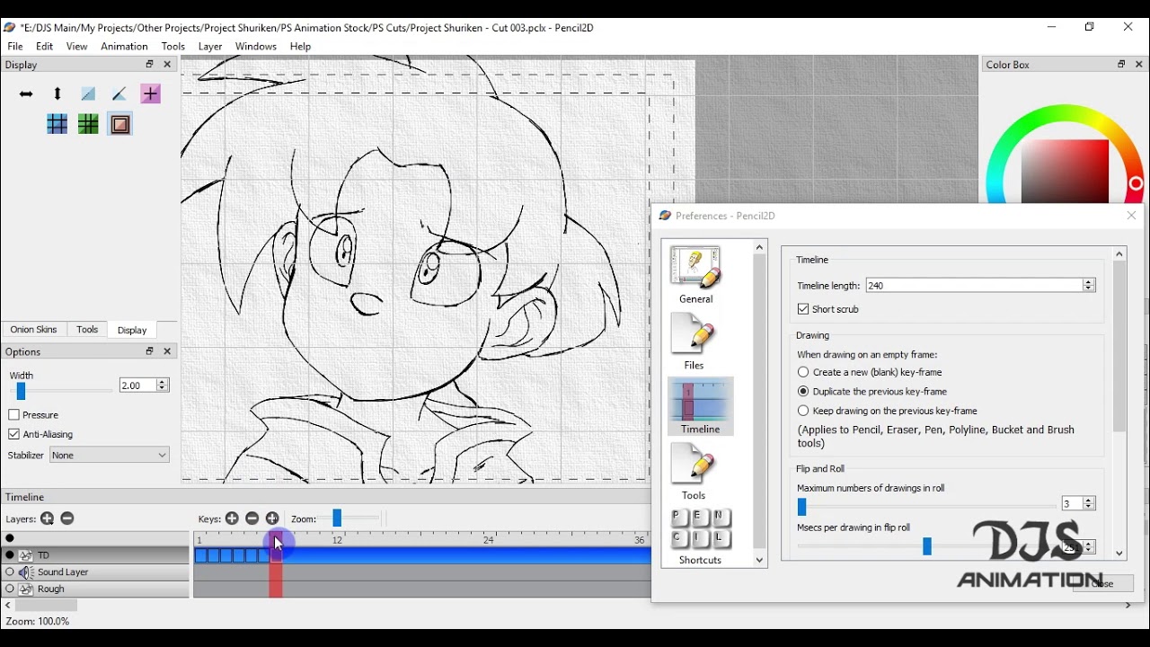 Pencil2D v0.6.5 Tutorial Part 7 (Preferences) - YouTube