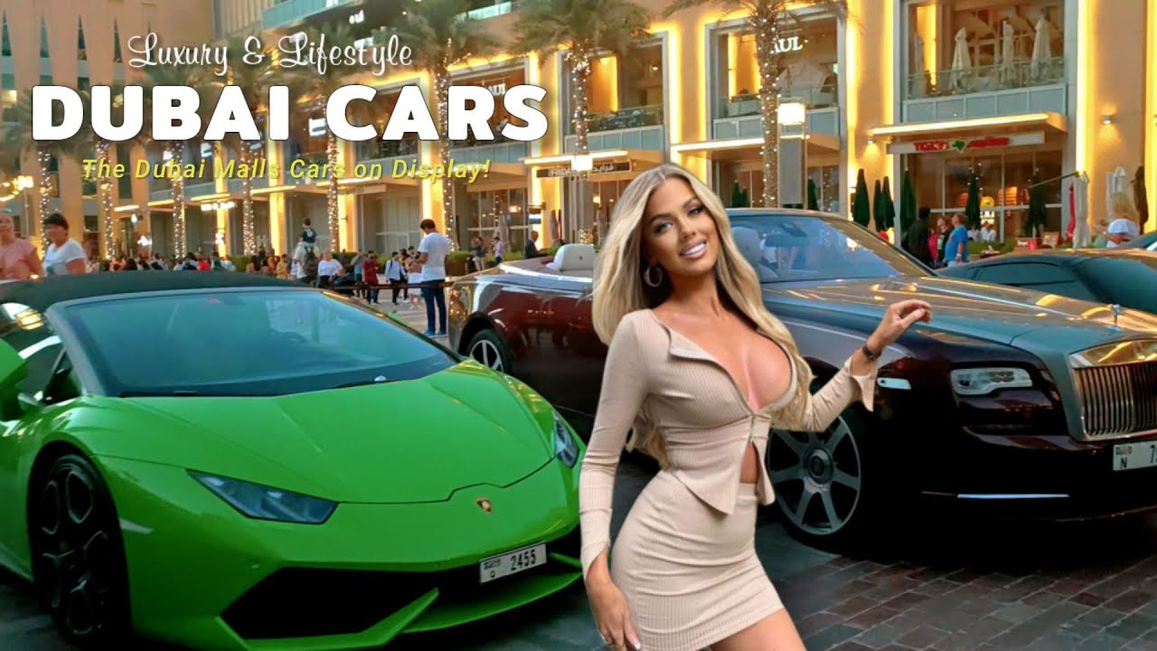 Dubai Luxury Cars On Display at Dubai Mall Walking Tour | Car Show - YouTube