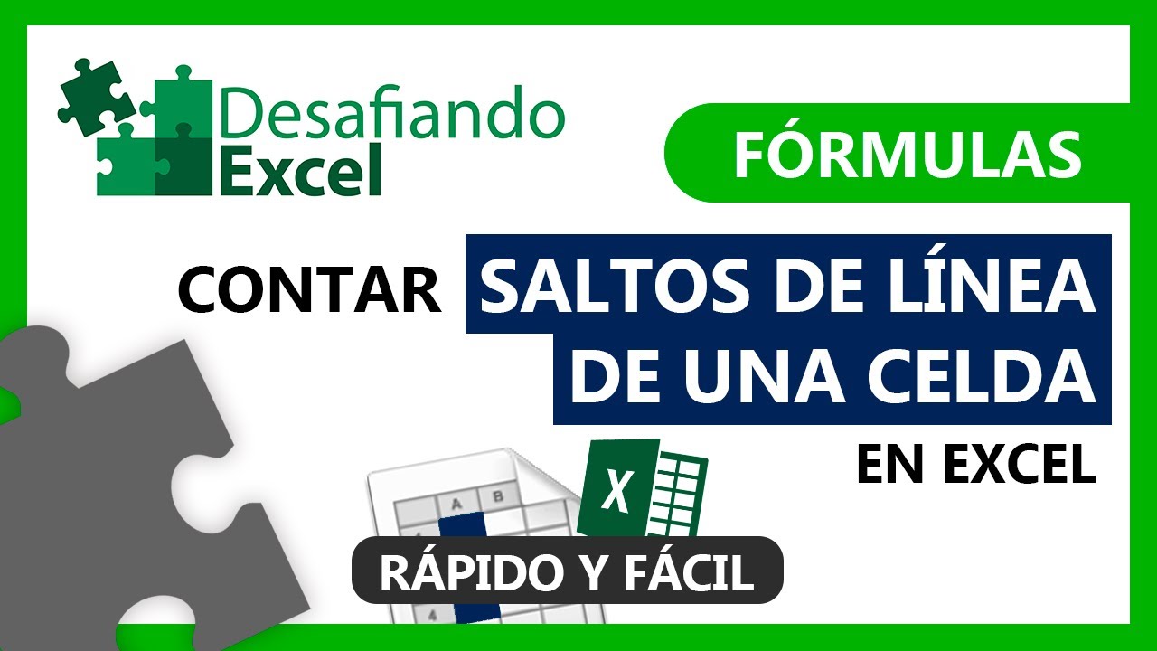 Contar SALTOS DE LÍNEA de una CELDA en Excel | Fórmulas de Excel #184 ...