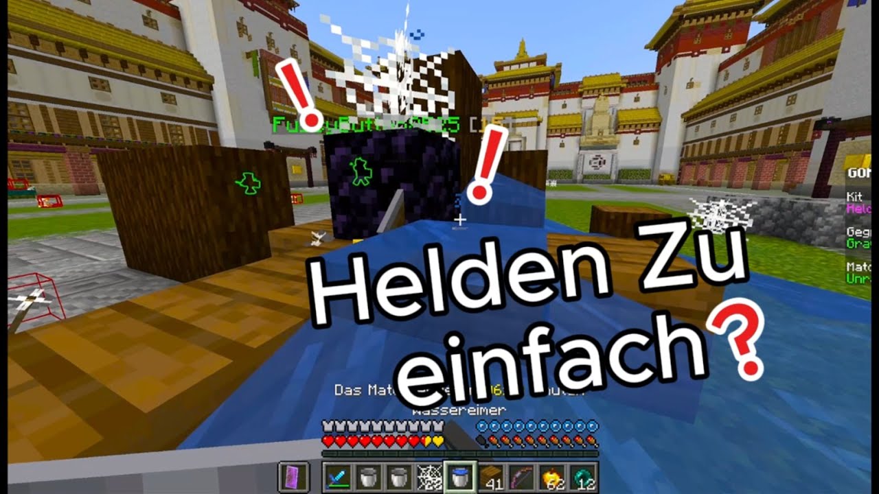 Minecraft Helden 3v3 Gomme - YouTube