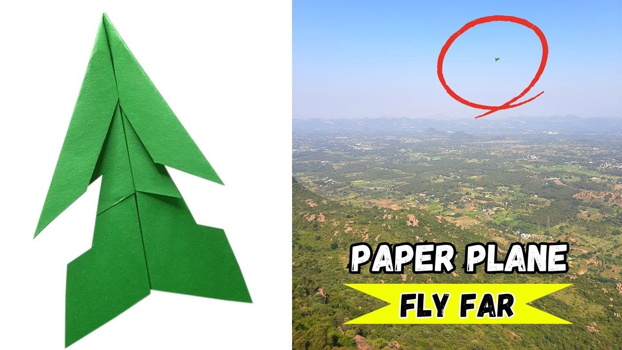 how to make new flying paper plane | best flying helicopter plane ...