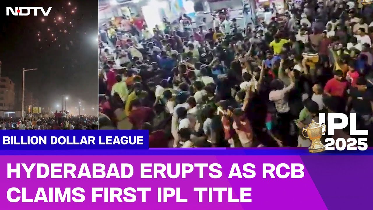 RCB Wins IPL | Hyderabad Erupts: RCB Fans Celebrate Historic IPL Win ...