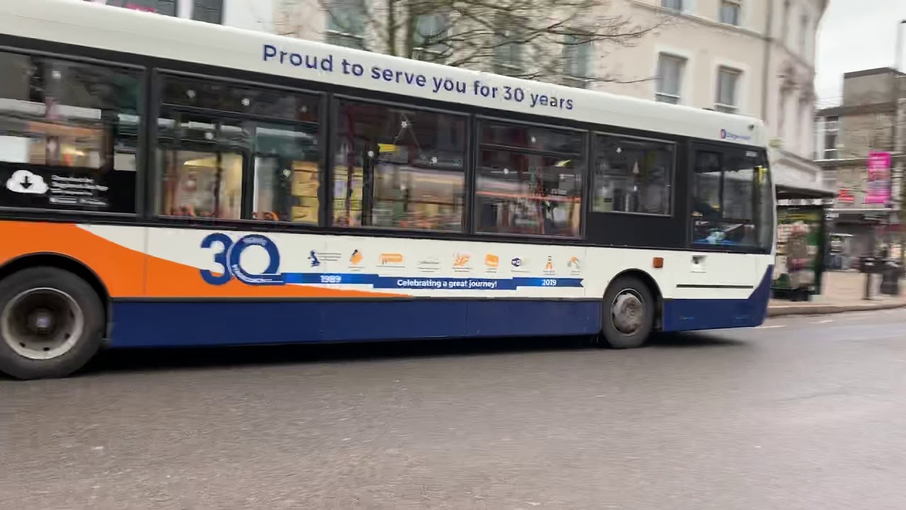 Stagecoach Bus Route 5 Arriving Into Worthing Town Centre - YouTube
