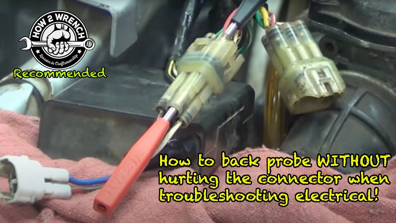 How to back probe a connector for DVOM testing - YouTube