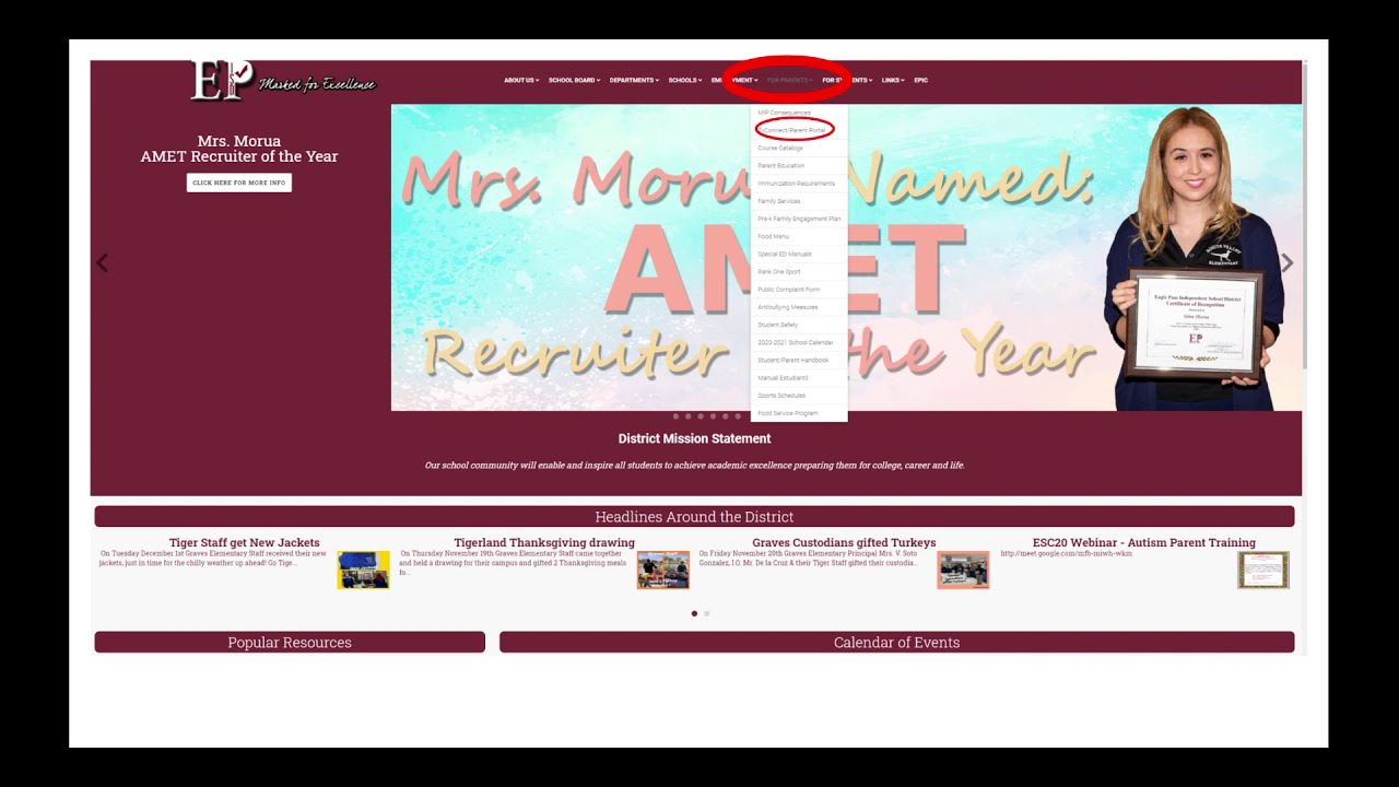 How to log into TxConnect/Parent Portal English Version - YouTube