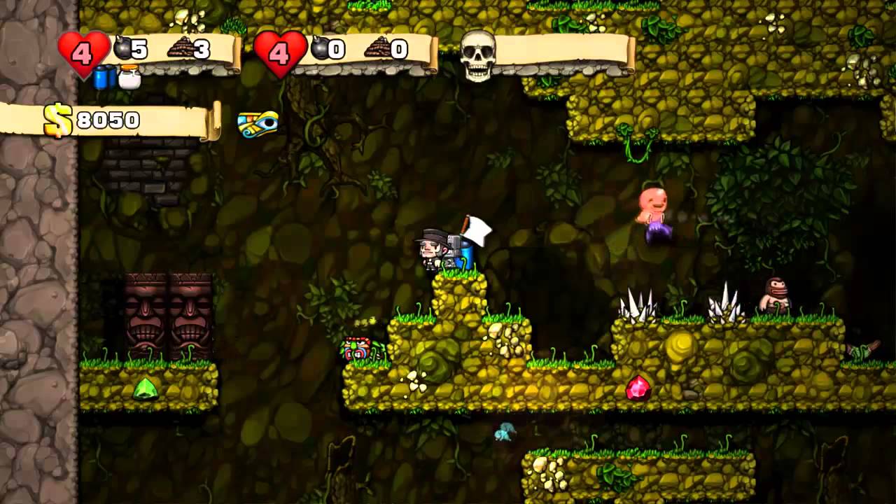 Spelunky 3-Player COOP EP 01: The Beginning - YouTube