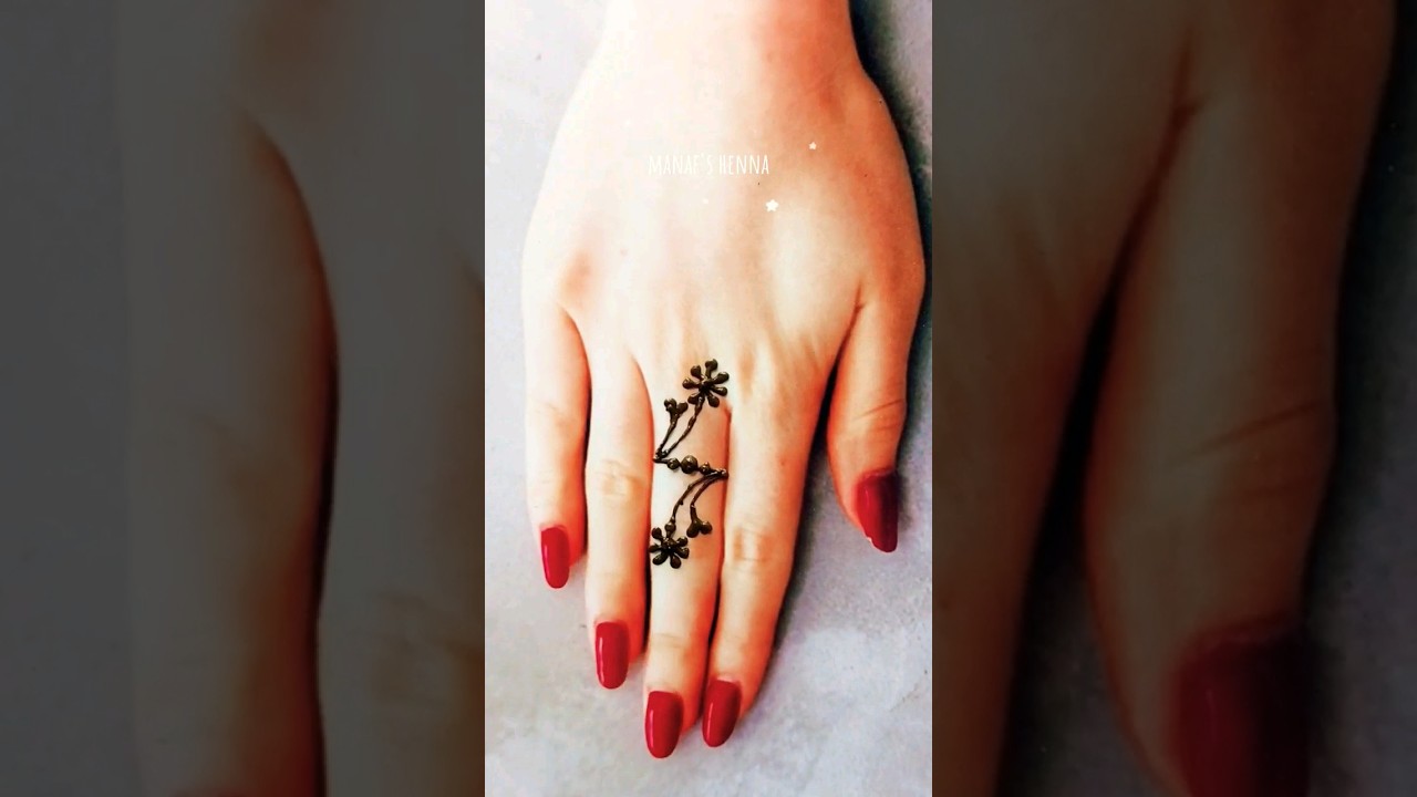 Simple ring henna design. #youtubeshorts #ytshorts #shortvideo #shorts ...