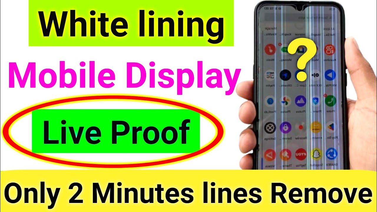 phone ki screen par line kaise hataye realme | mobile screen lining ...