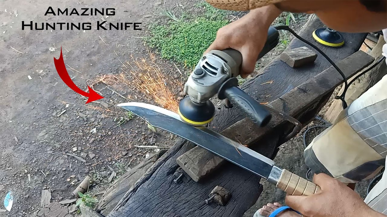 DIY Tools/ Forging a Super Sharp Hunting Knife From a Rusty Bearing ...