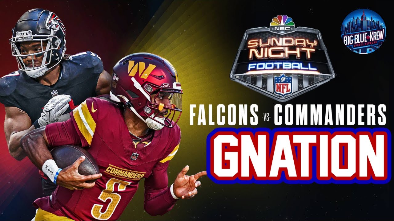 NFL Sunday Night Football ATL vs WAS Live w/GNATON & BBK Sports Network ...