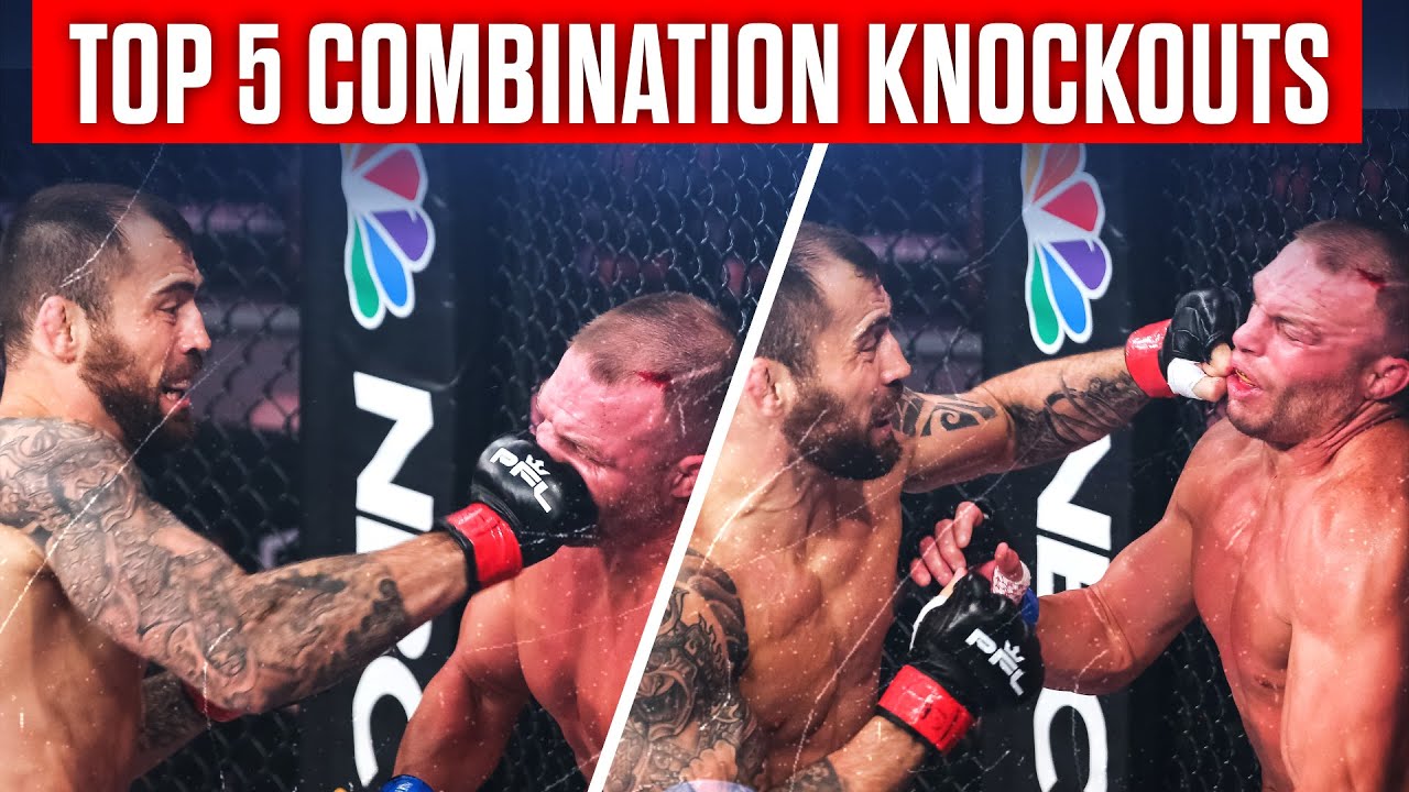 Top 5 PFL Combination Knockouts - YouTube