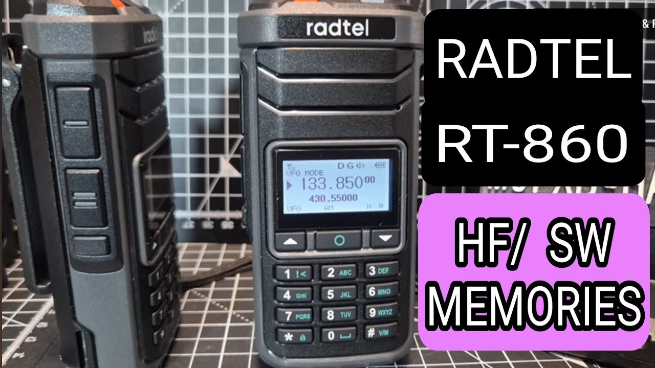 RADTEL RT-860- , HF Memory Channels Set Up - YouTube