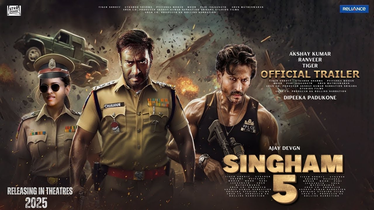 Singham 5 - Trailer |Ajay Devgn, Akshay, Ranveer, Kareena, Deepika ...