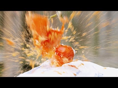 Slow Motion Video, Exploding Rotten Tomatoes - YouTube