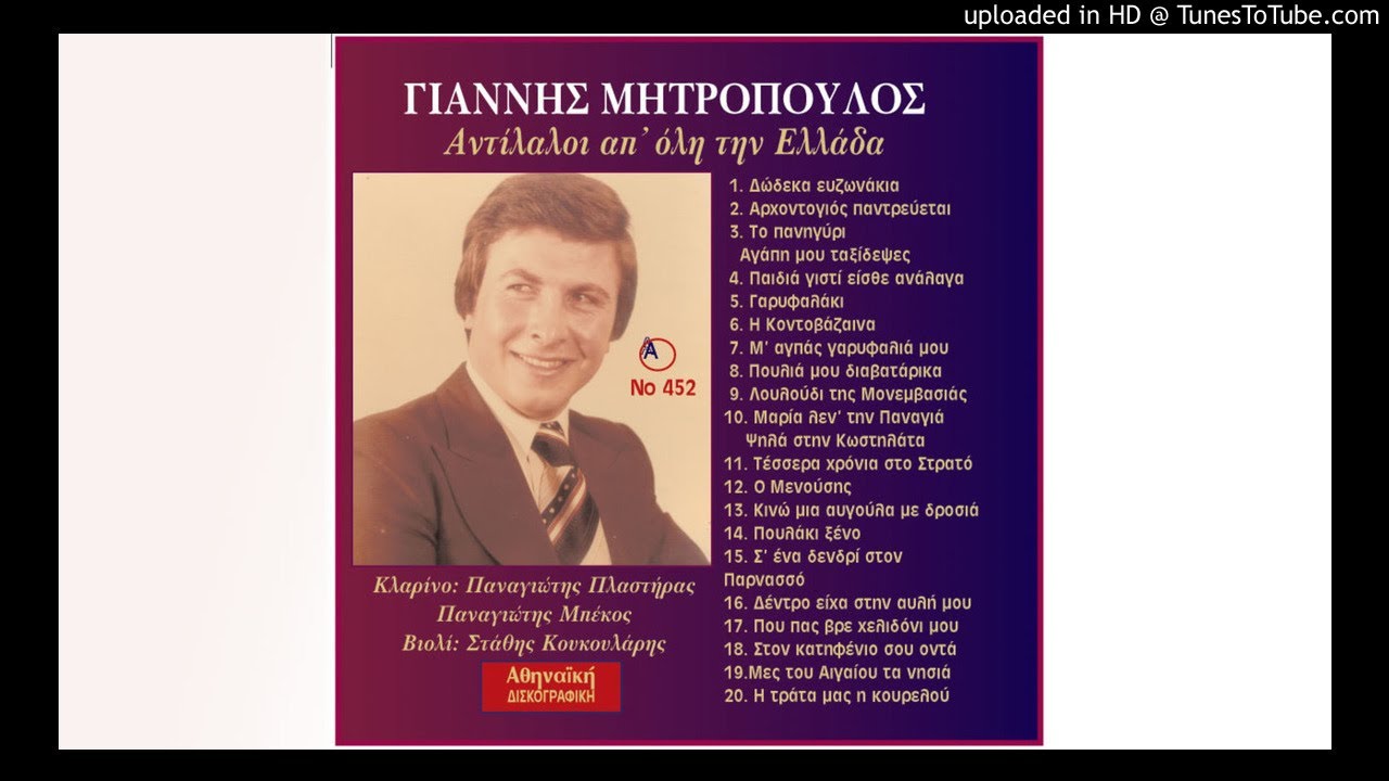ΣΕ ΕΝΑ ΔΕΝΔΡΙ ΣΤΟΝ ΠΑΡΝΑΣΣΟ - ΓΙΑΝΝΗΣ ΜΗΤΡΟΠΟΥΛΟΣ - YouTube