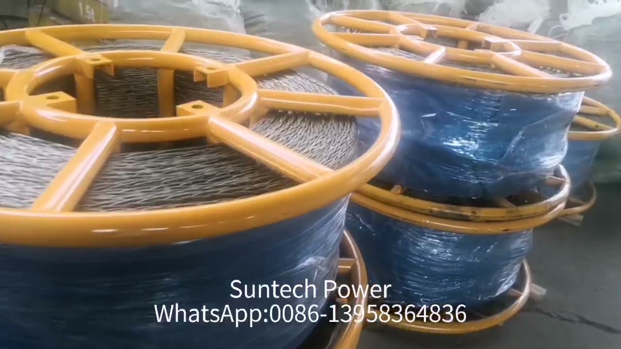 Transmission Line Anti Twisting Braided Galvanised Conductor Steel ...