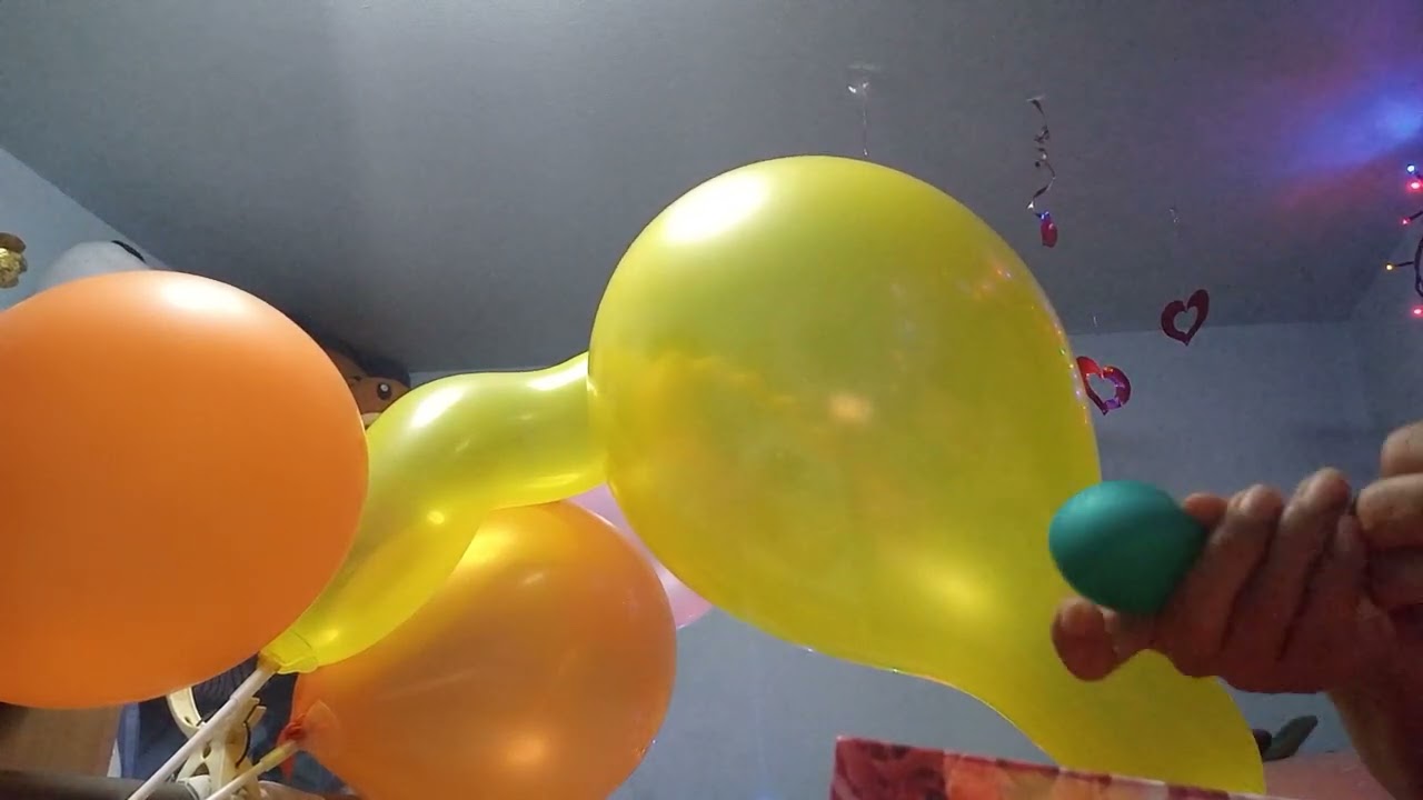 LONG NECK BALLOONS BLOWING TO POP CLEARED - YouTube
