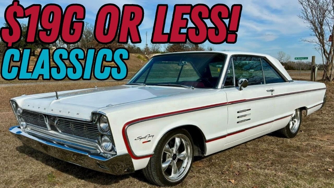Classic Cars for Sale $19,500 or Less! Affordable Car Prices Also ...