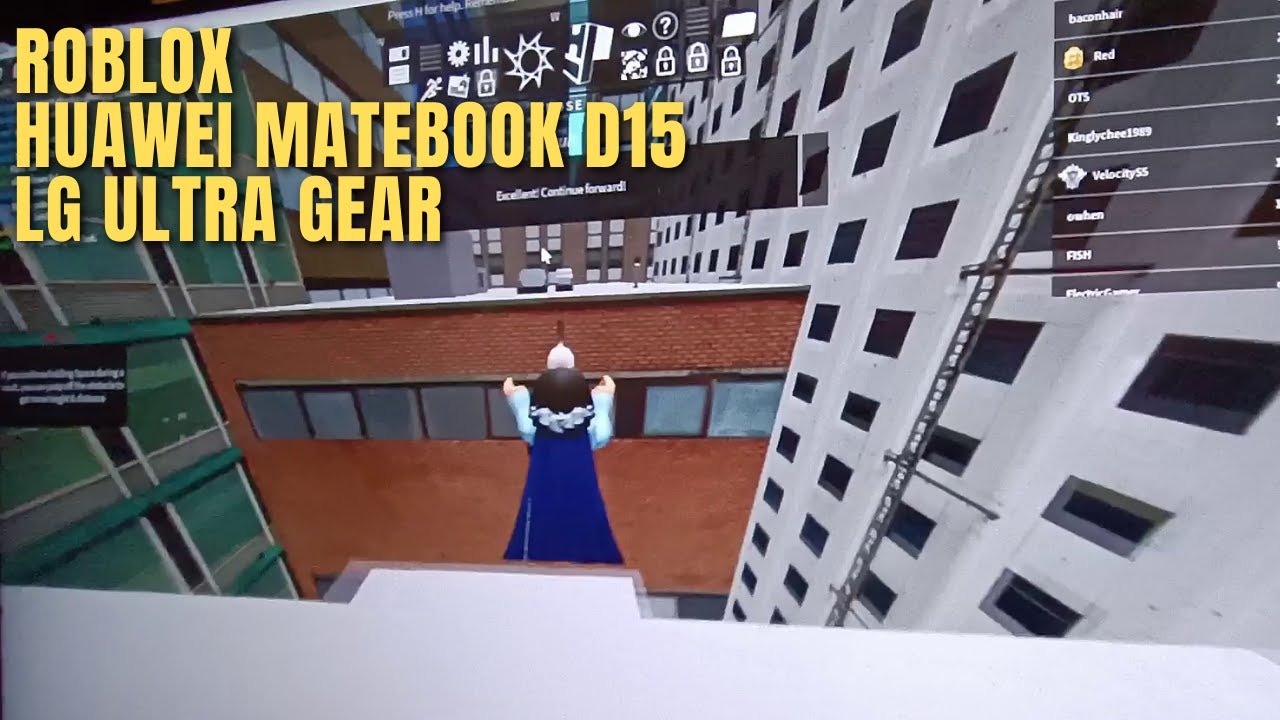 ROBLOX PARKOUR - HUAWEI MATEBOOK D15 2021 AND LG ULTRAGEAR - YouTube