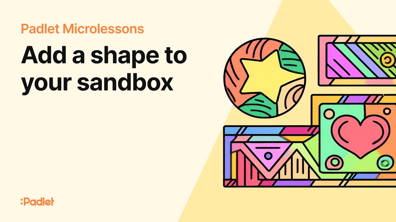 Add a shape to your sandbox - YouTube