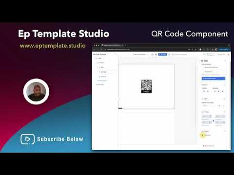 EP Template Studio - QR Code Component Walkthrough - YouTube