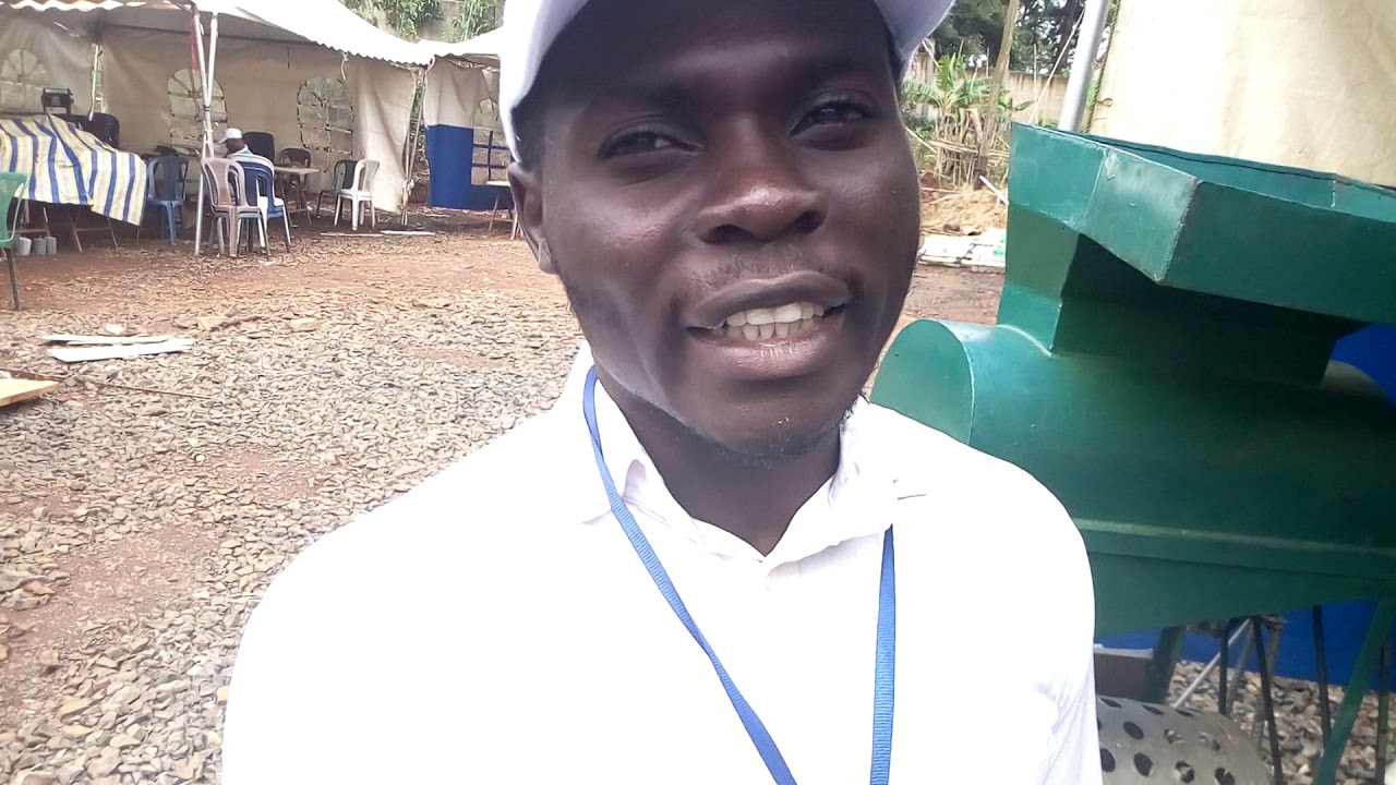 Commercial production of cocoa pod breaking machine. - YouTube