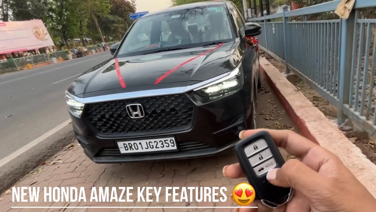 New honda amaze 3rd gen key features - YouTube