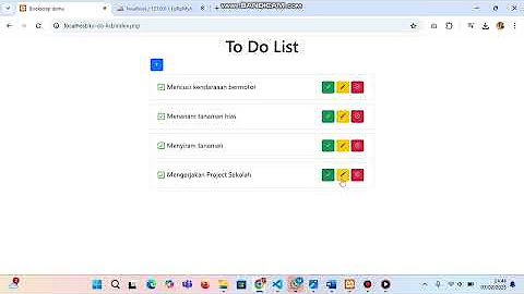 Aplikasi To Do List Menggunakan PHP dan MySQL - YouTube
