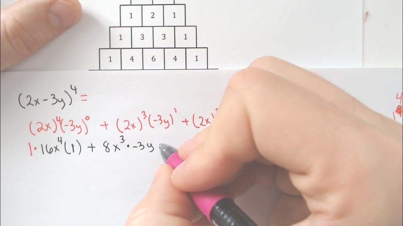 Pascal Triangle Binomial expansion pt 2 harder problems - YouTube