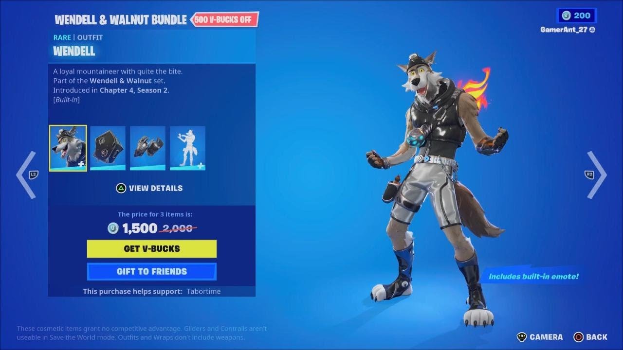 Fortnite Item Shop Wendell Skin is Back! (September 27th, 2023) - YouTube