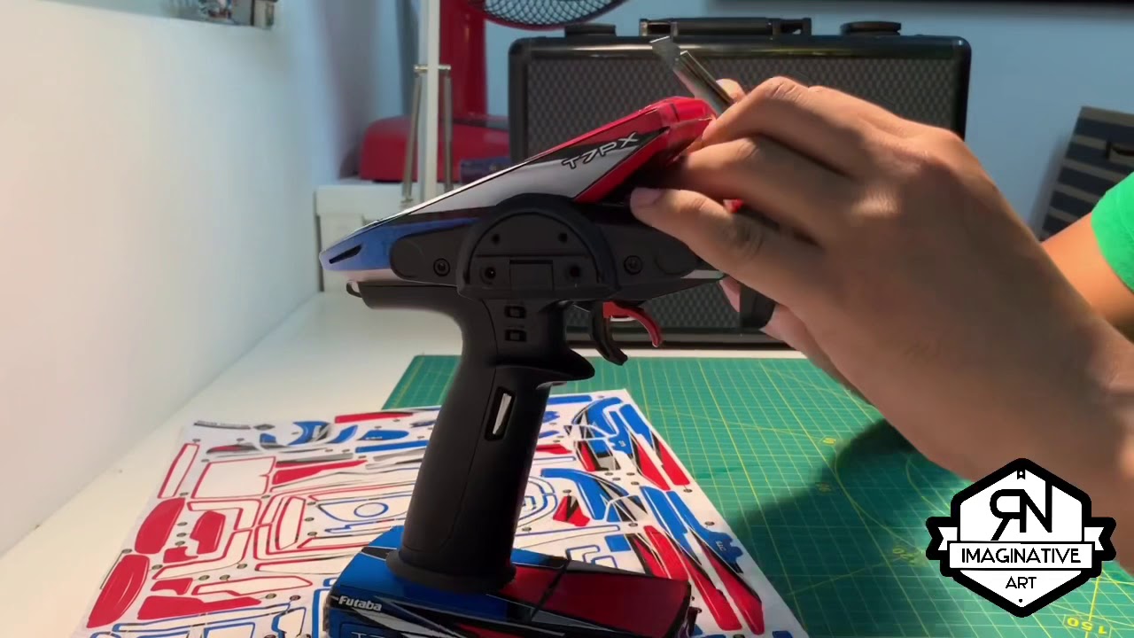Futaba 7PX skin decals (Time-Lapse) - YouTube