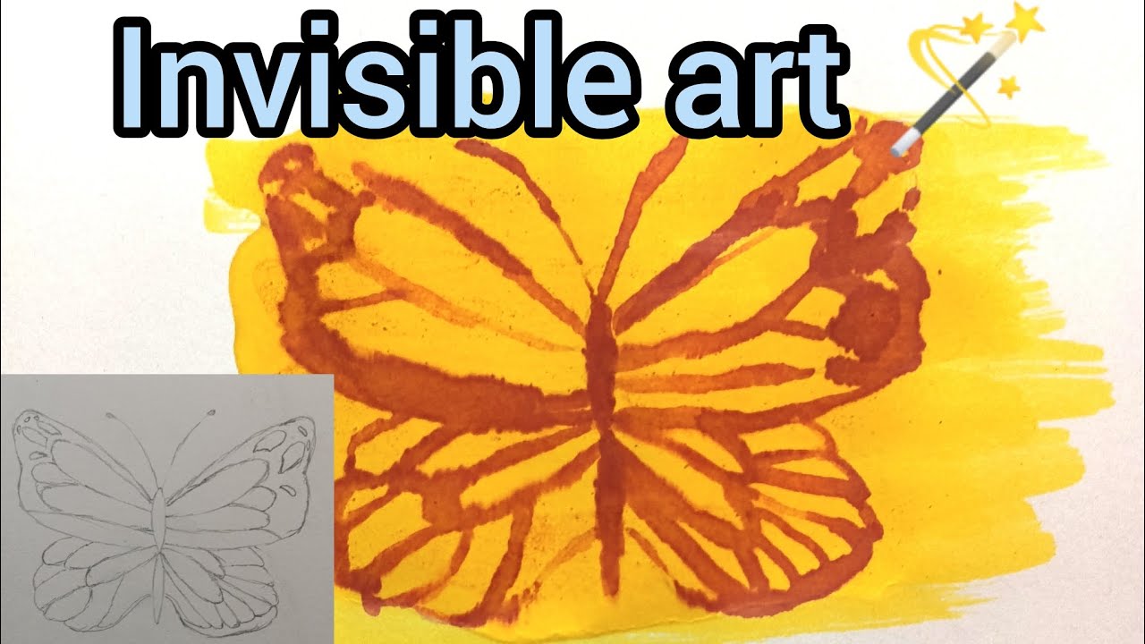 How to make invisible art ?😨 #drawing#art#painting#viral#trendingvideo# ...