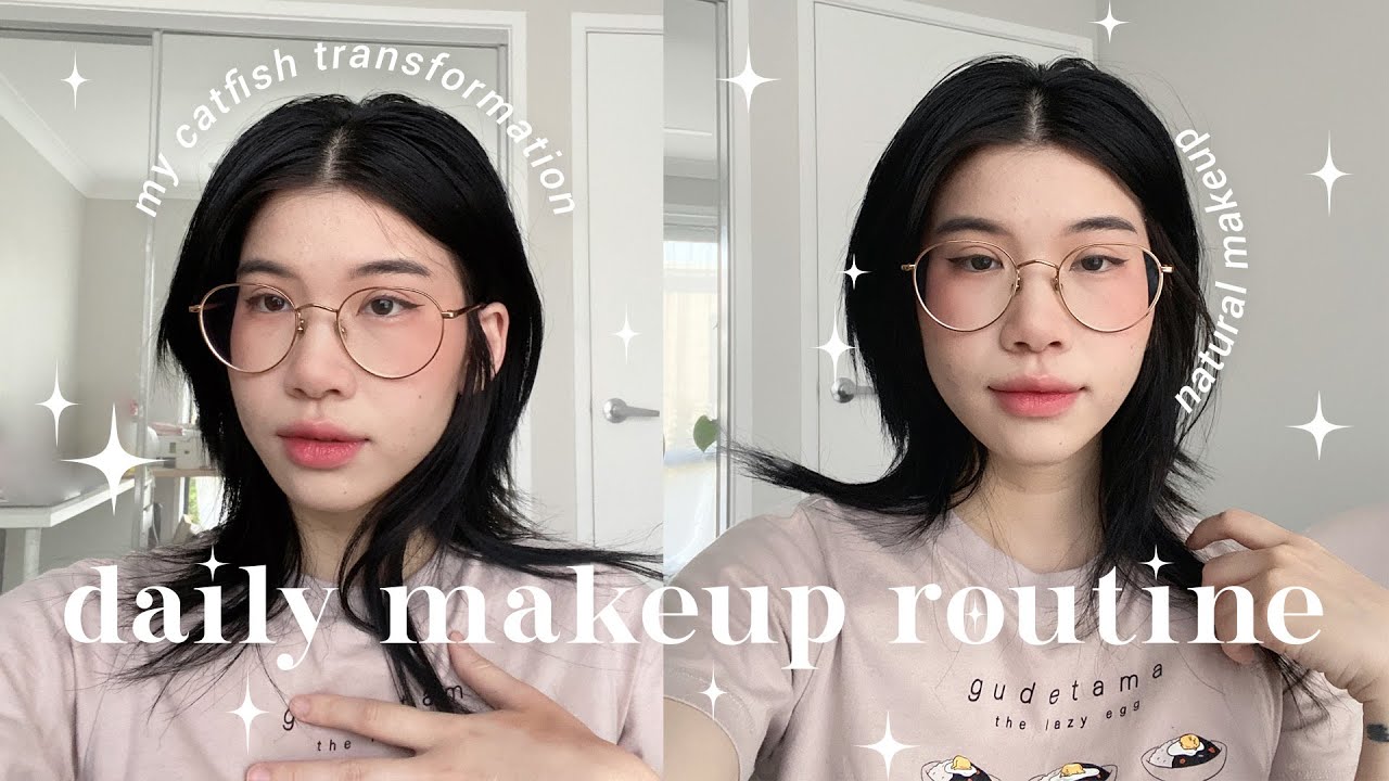 my daily makeup routine walkthrough ♡ what my catfish transformation ...