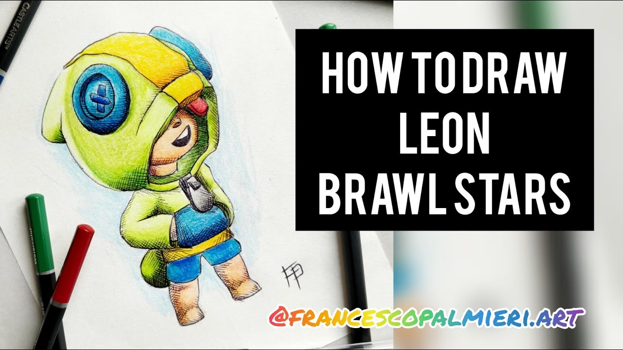 Come disegnare Leon - How To Draw Leon - Brawl Stars - Tutorial - YouTube
