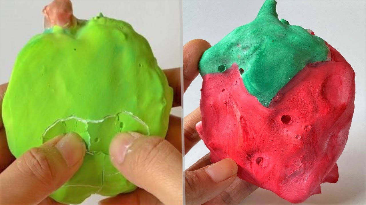 Plaster Clay Cracking & Slime ASMR Video #459 - YouTube